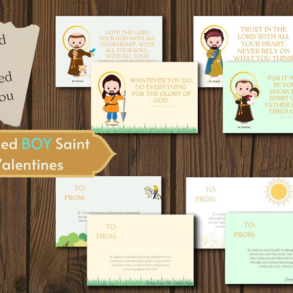 Catholic Saint Cards - Etsy