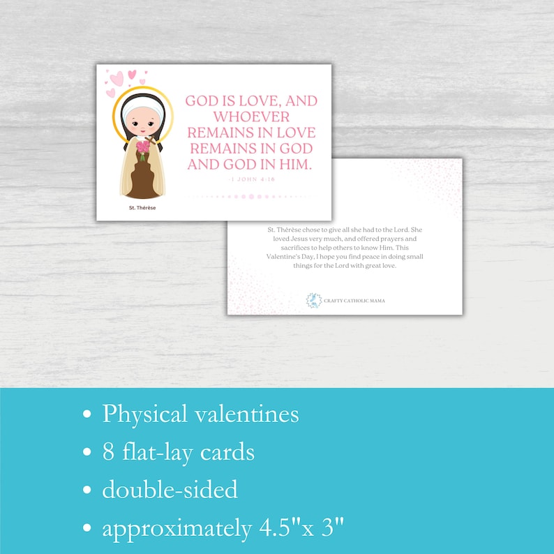 Catholic Saint Valentines; St. Valentine’s Day Cards; Catholic Teacher ...