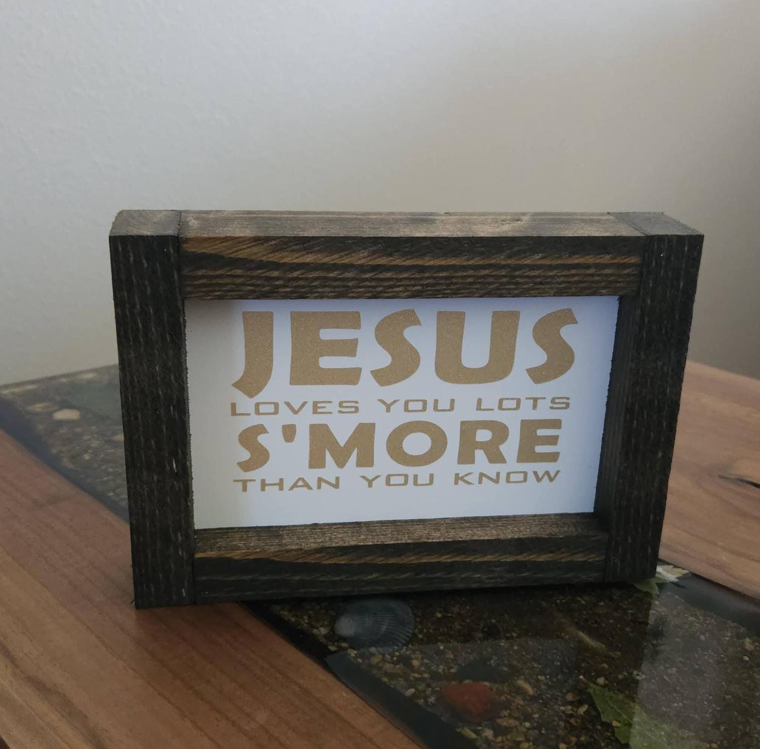 Jesus Loves You Sign | Religious Camping Sign | Catholic Kid ...
