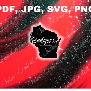 Wisconsin Badger Digital Download Design - Etsy