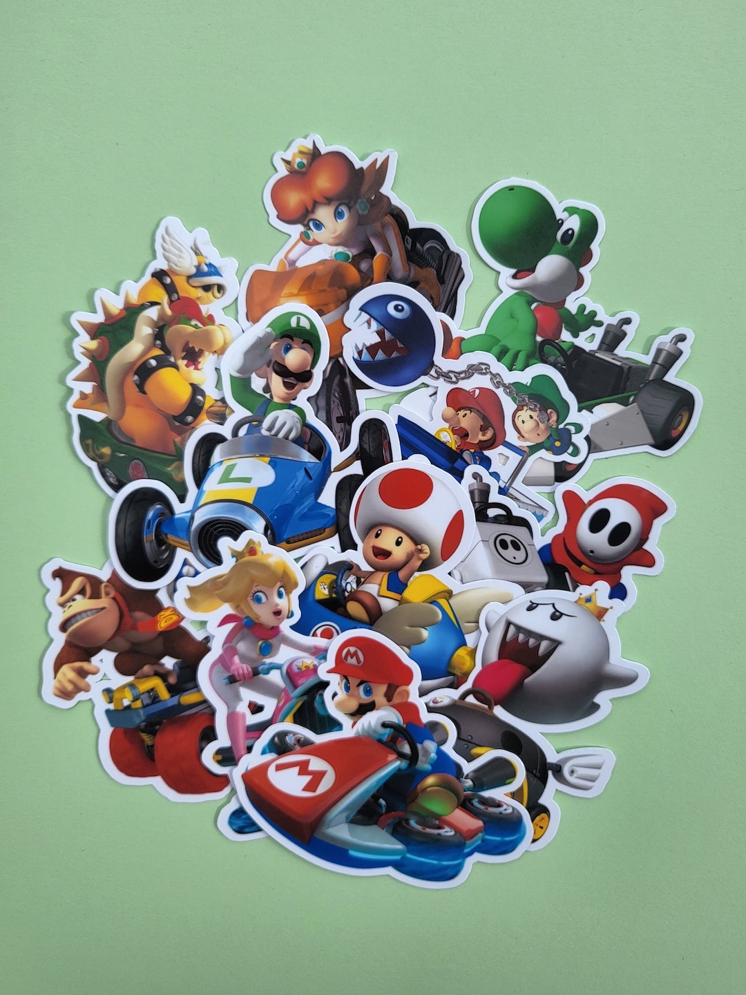 Mario Kart Stickers | Super Mario Stickers | Video Game Stickers - Etsy