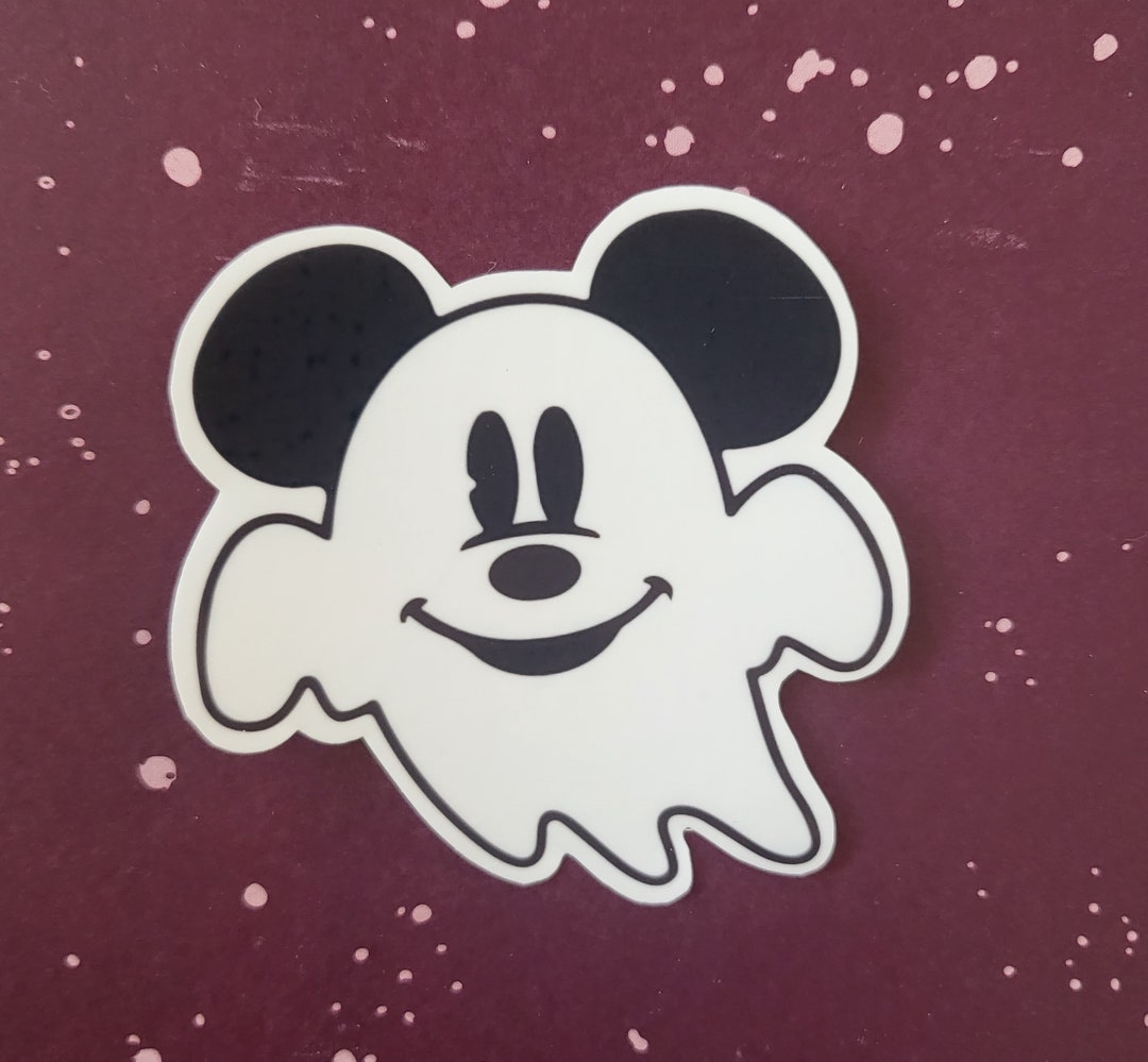 Mickey Mouse Ghost Sticker Disney Halloween Sticker Mickey Mouse ...