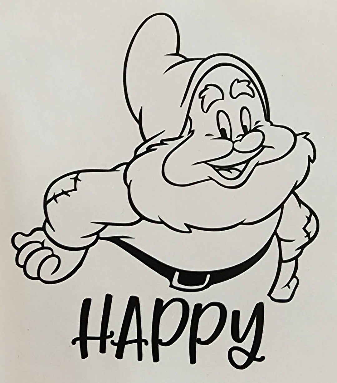 Happy Dwarf Decal / Seven Dwarfs Decal / Snow White Decal - Etsy