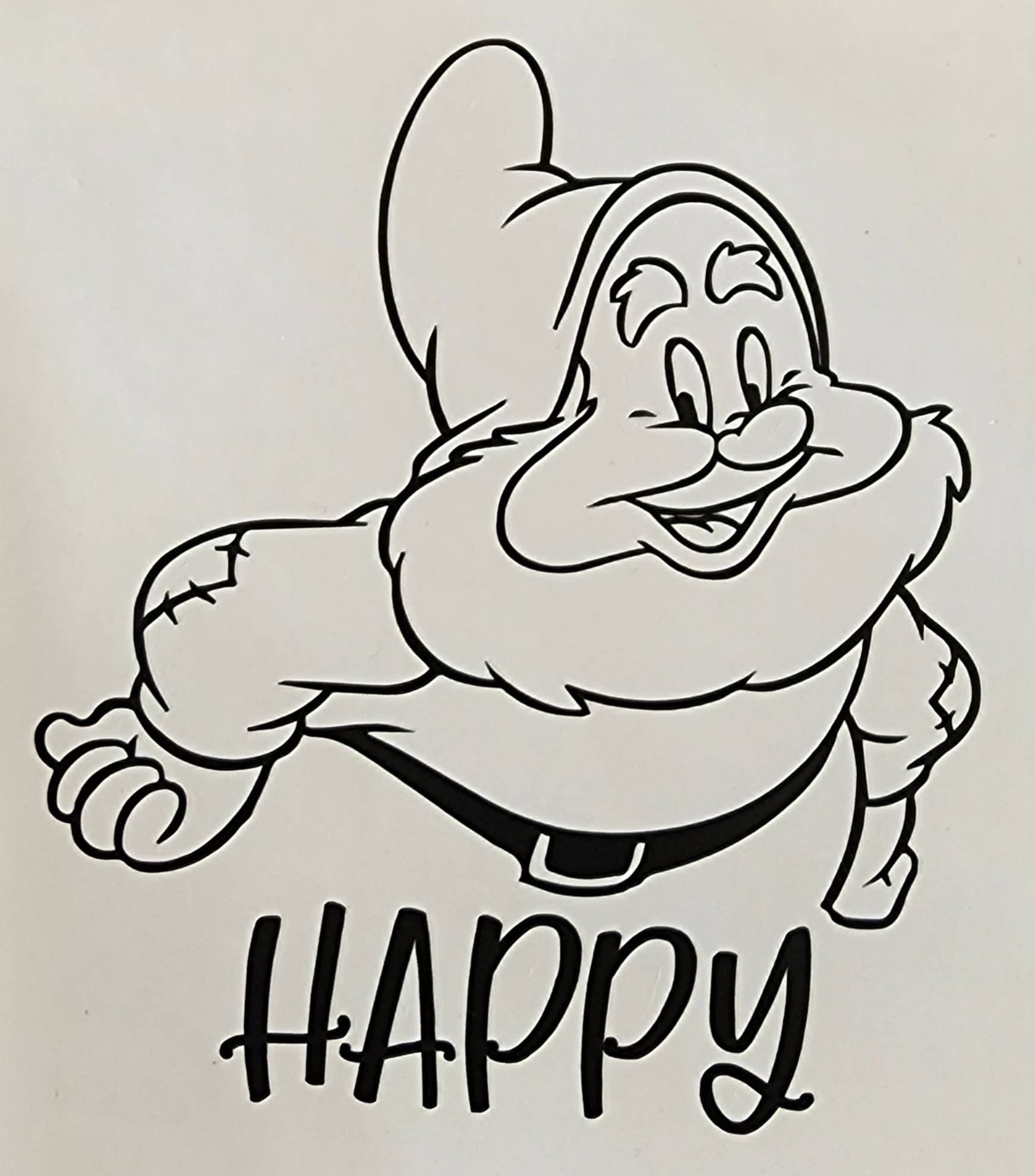 Buy Happy Dwarf Decal / Seven Dwarfs Decal / Snow White Decal Online in ...
