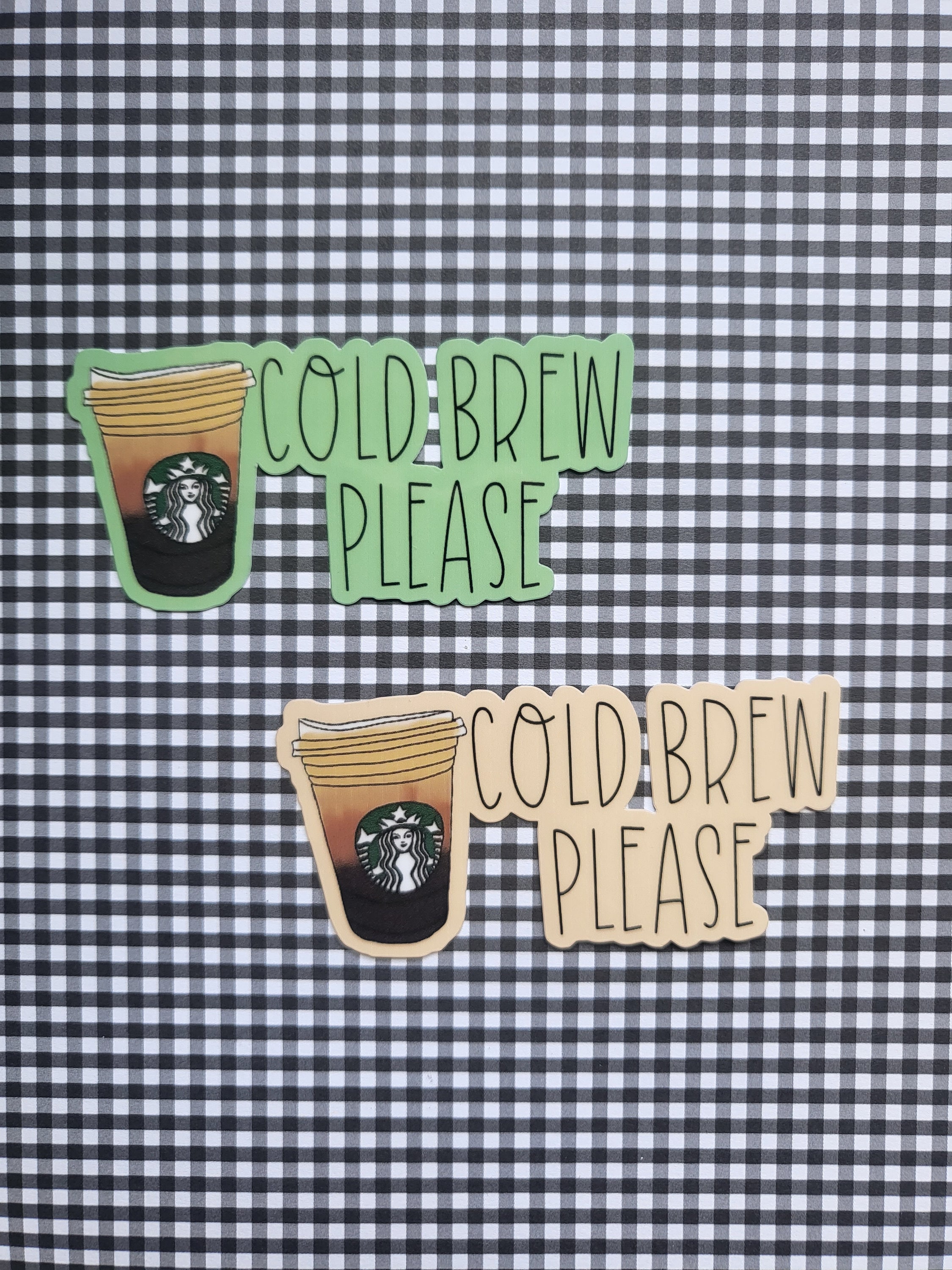 Starbucks Sticker Cold Brew Sticker Iced Coffee Sticker - Etsy