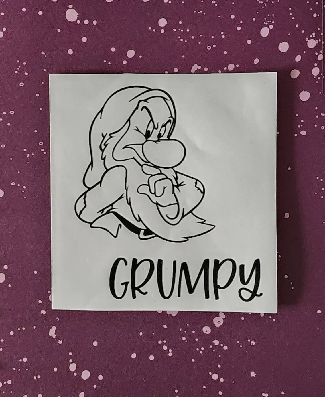 Grumpy Dwarf Decal / Seven Dwarfs Decal / Snow White Decal - Etsy