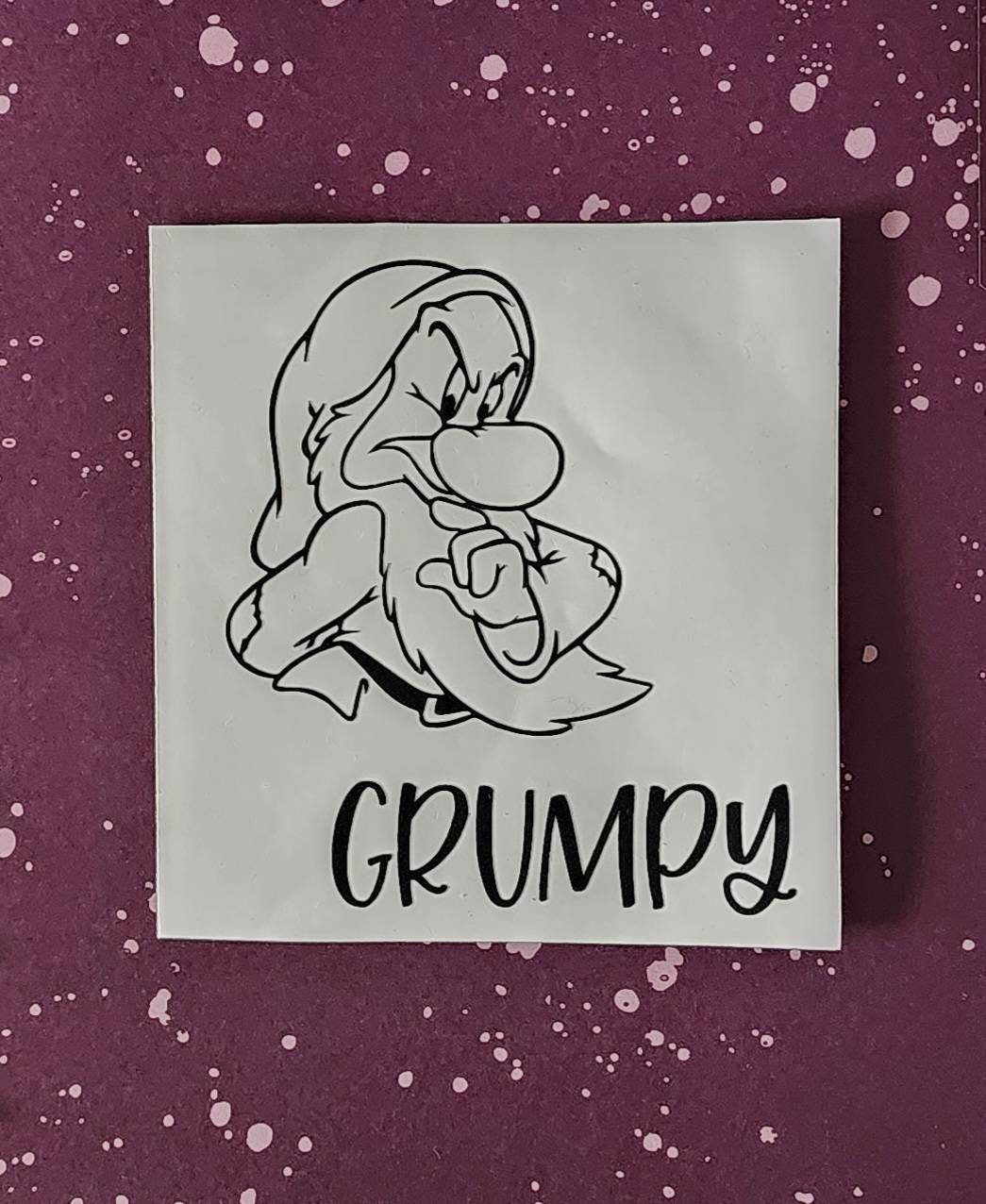 Grumpy Dwarf Decal / Seven Dwarfs Decal / Snow White Decal - Etsy