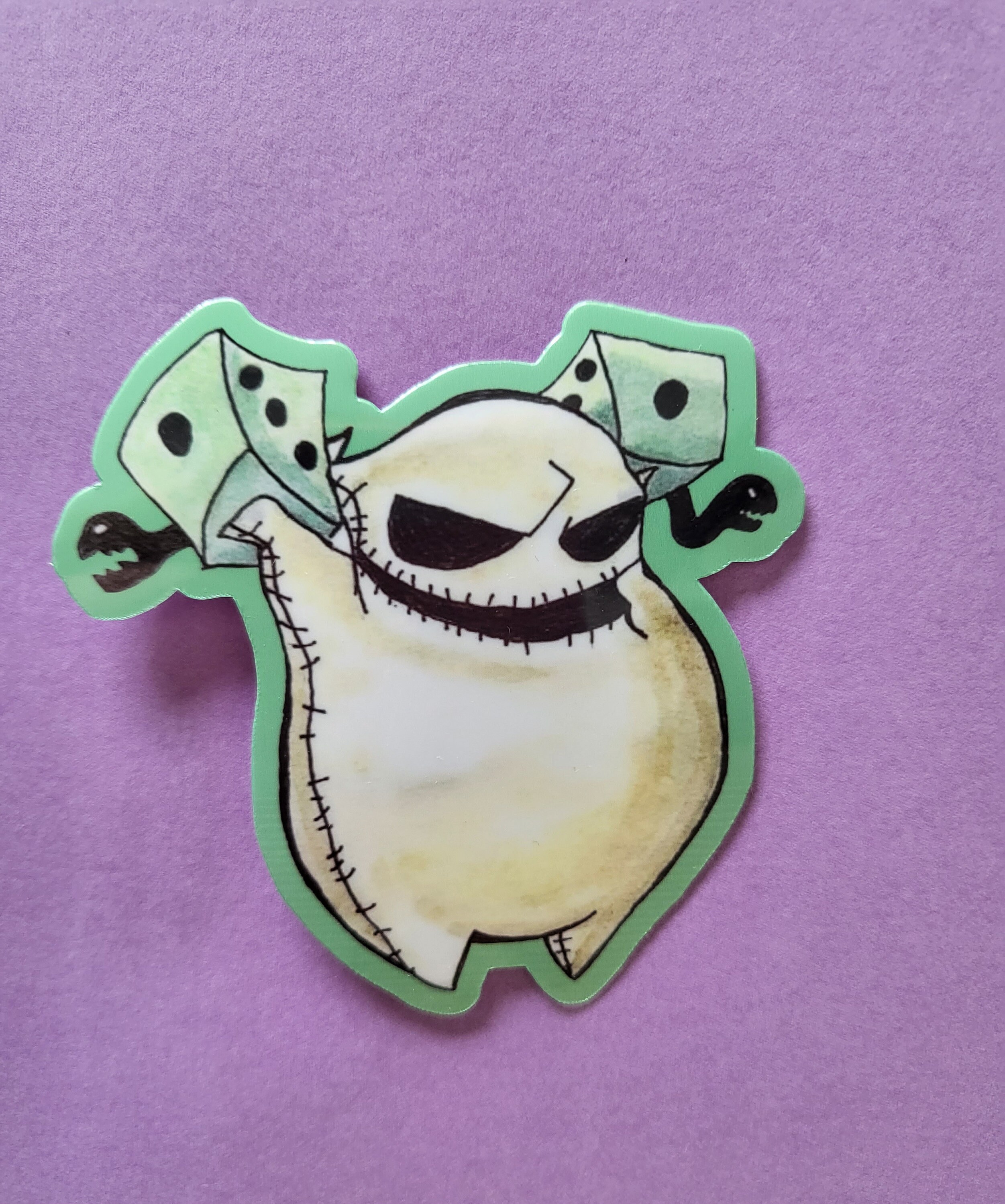 Nightmare Before Christmas Stickers Jack and Sally Stickers Oogie ...