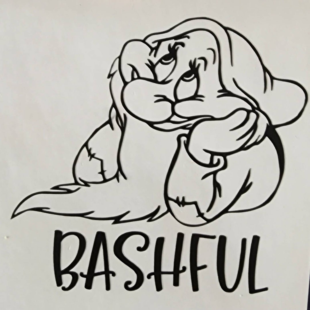 Bashful Dwarf Decal / Seven Dwarfs Decal / Snow White Decal - Etsy