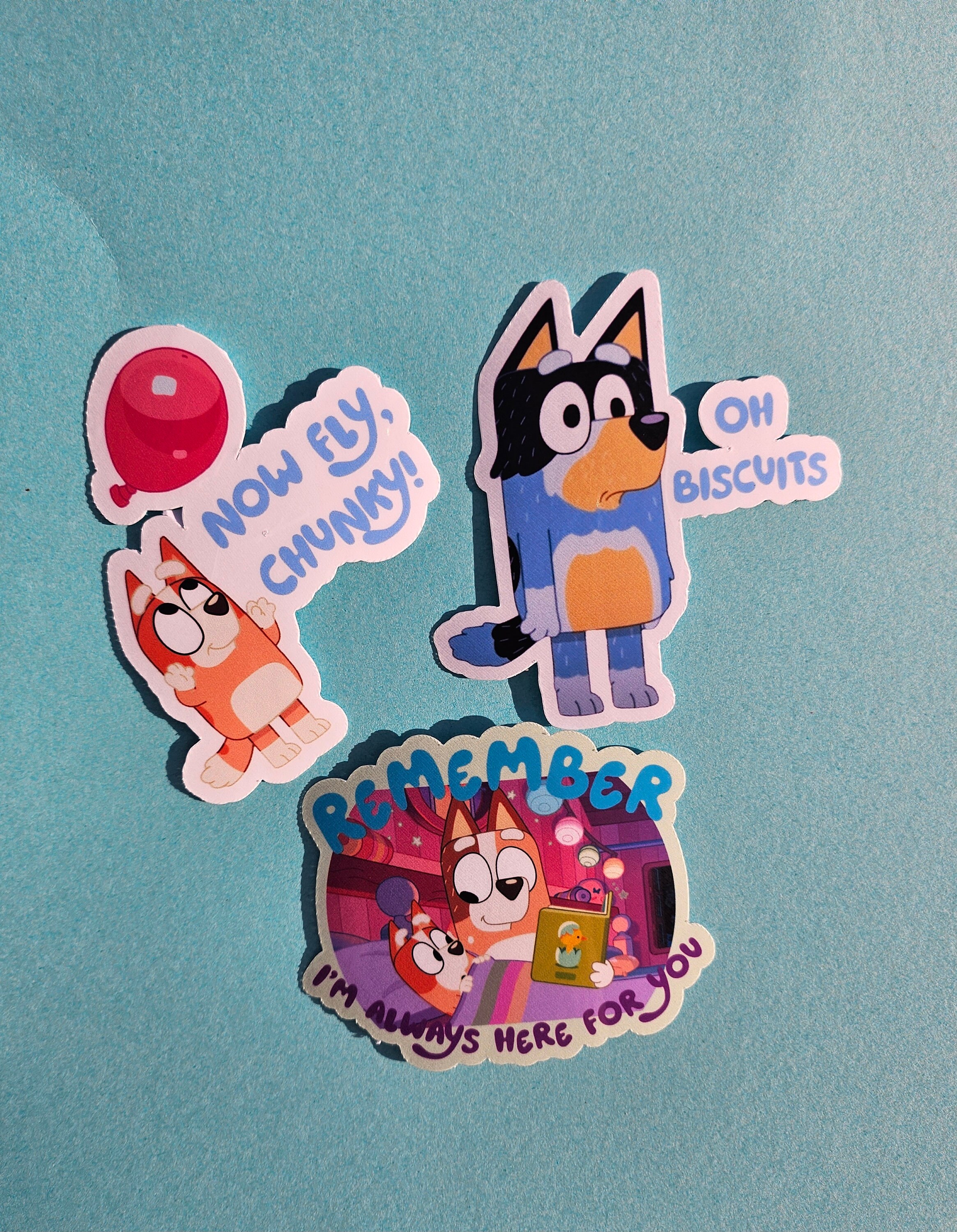 Bluey Stickers Bluey With Quotes Stickers Bingo Sticker Chilli Sticker ...