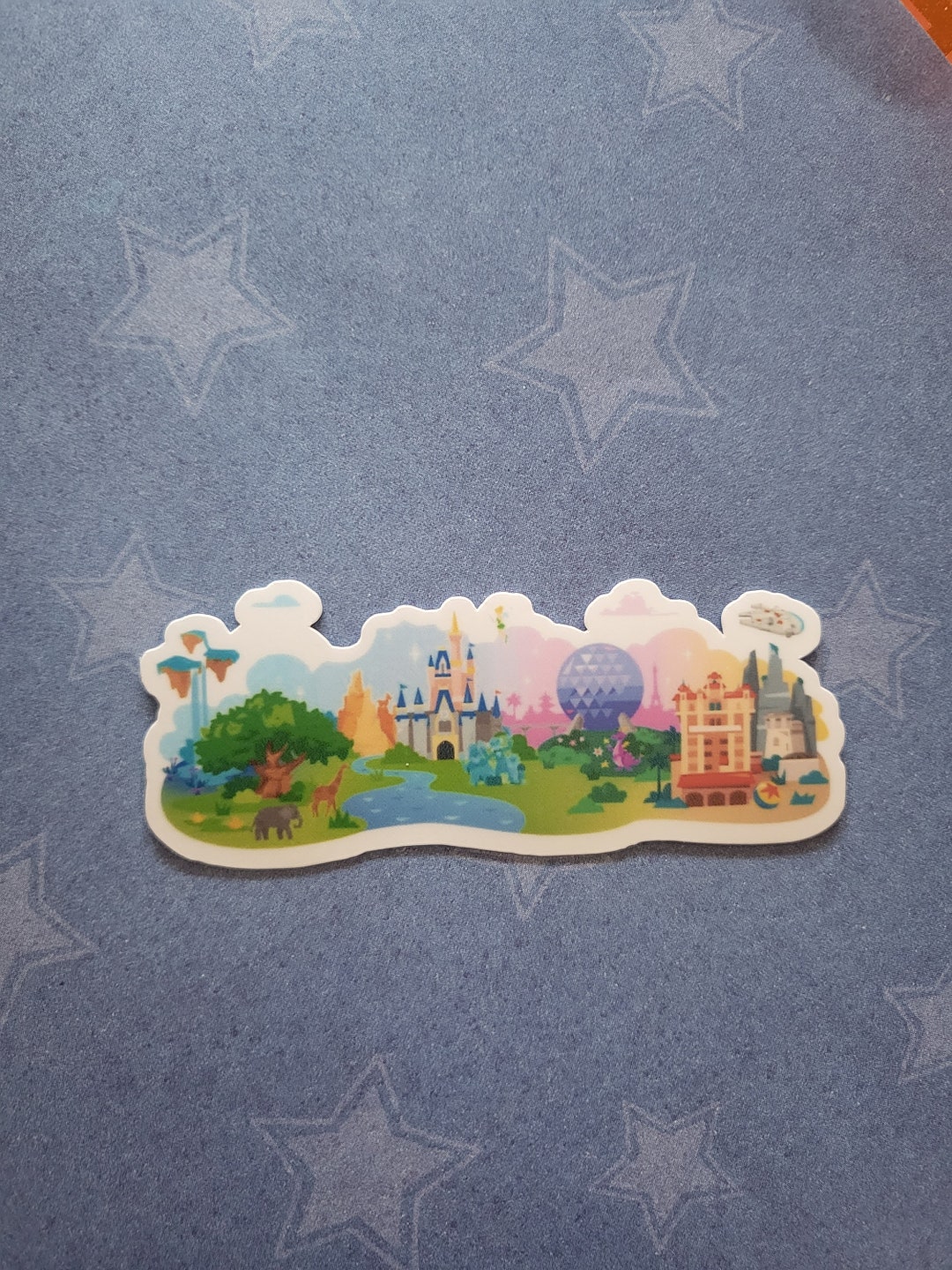 Walt Disney World Parks Sticker | Disney Watercolor Sticker | Disney ...