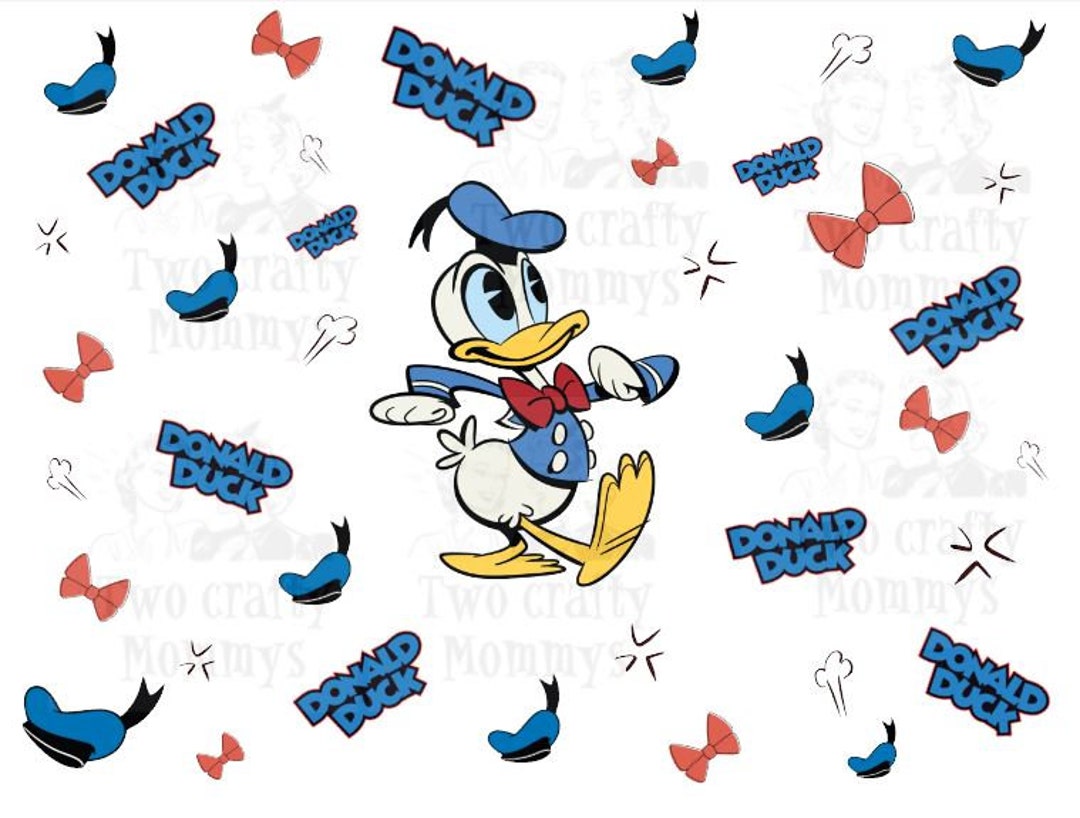 Donald Duck Tumbler Template - Etsy