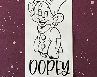 Grumpy Dwarf Decal / Seven Dwarfs Decal / Snow White Decal - Etsy