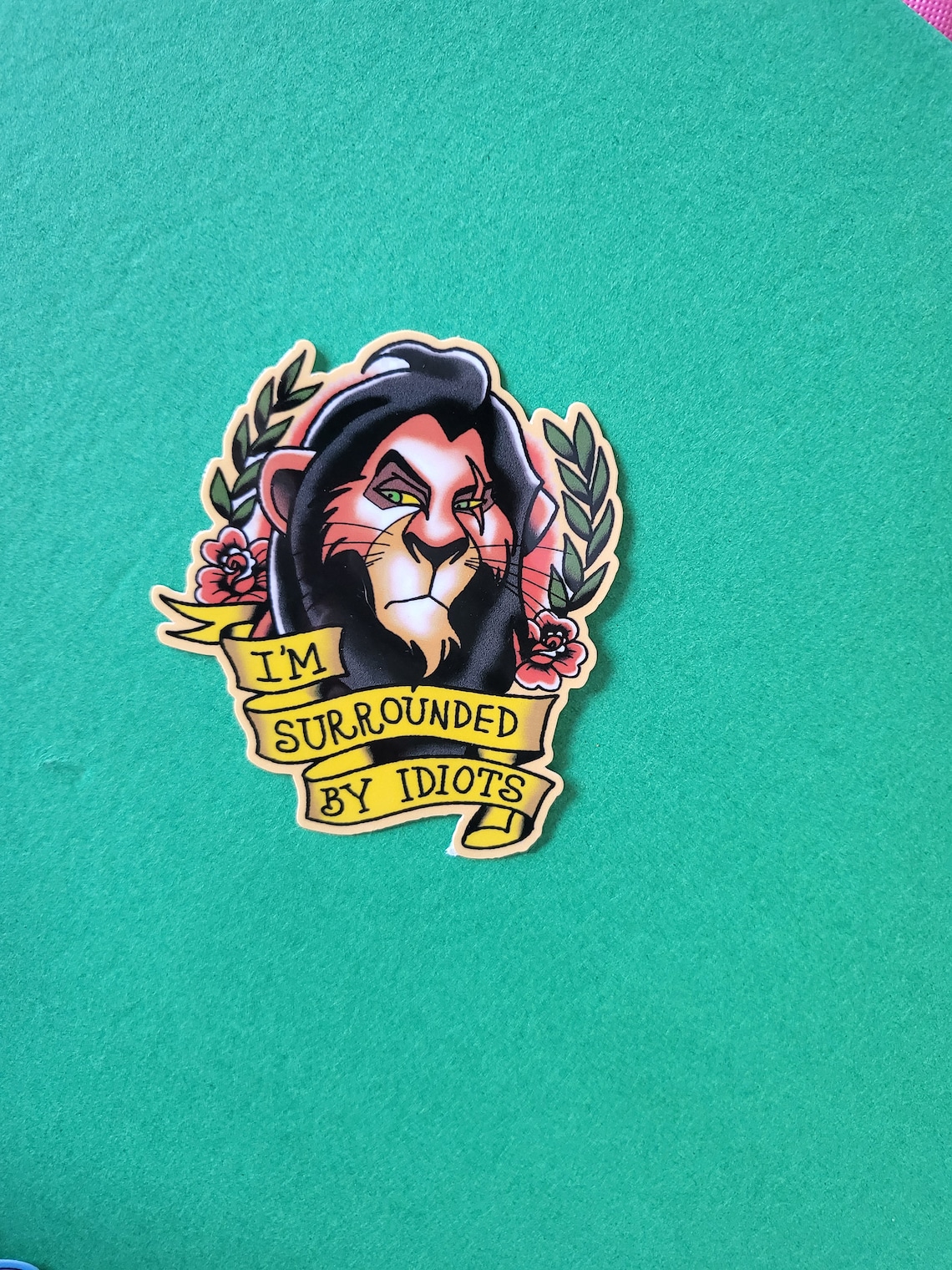 Disney Villains Stickers Disney Villains With Sayings - Etsy