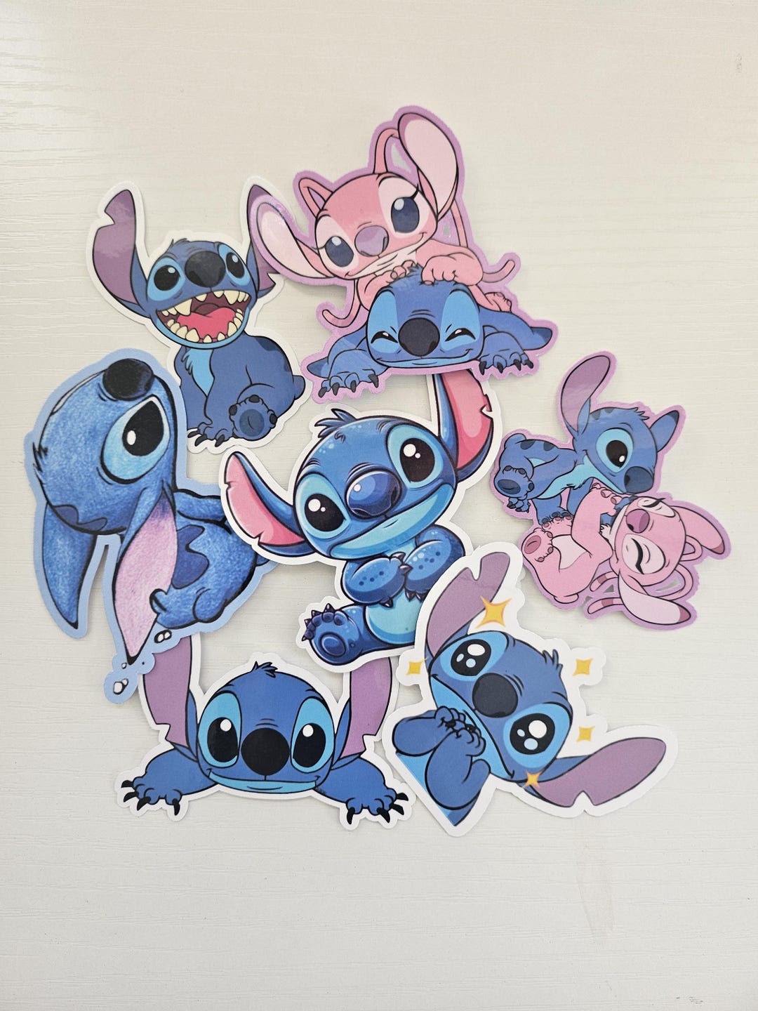 Stitch Stickers / Stitch and Angel Stickers / Cute Stitch Stickers - Etsy
