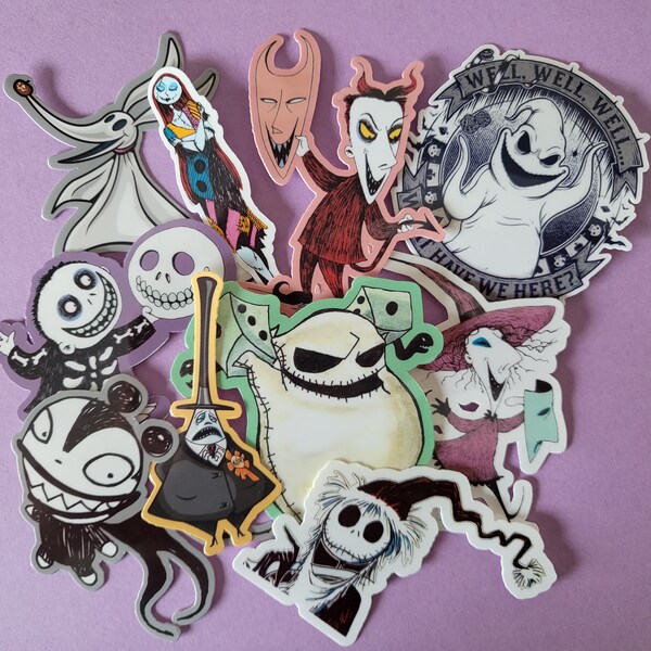 Nightmare Befire Christmas Stickers - Etsy