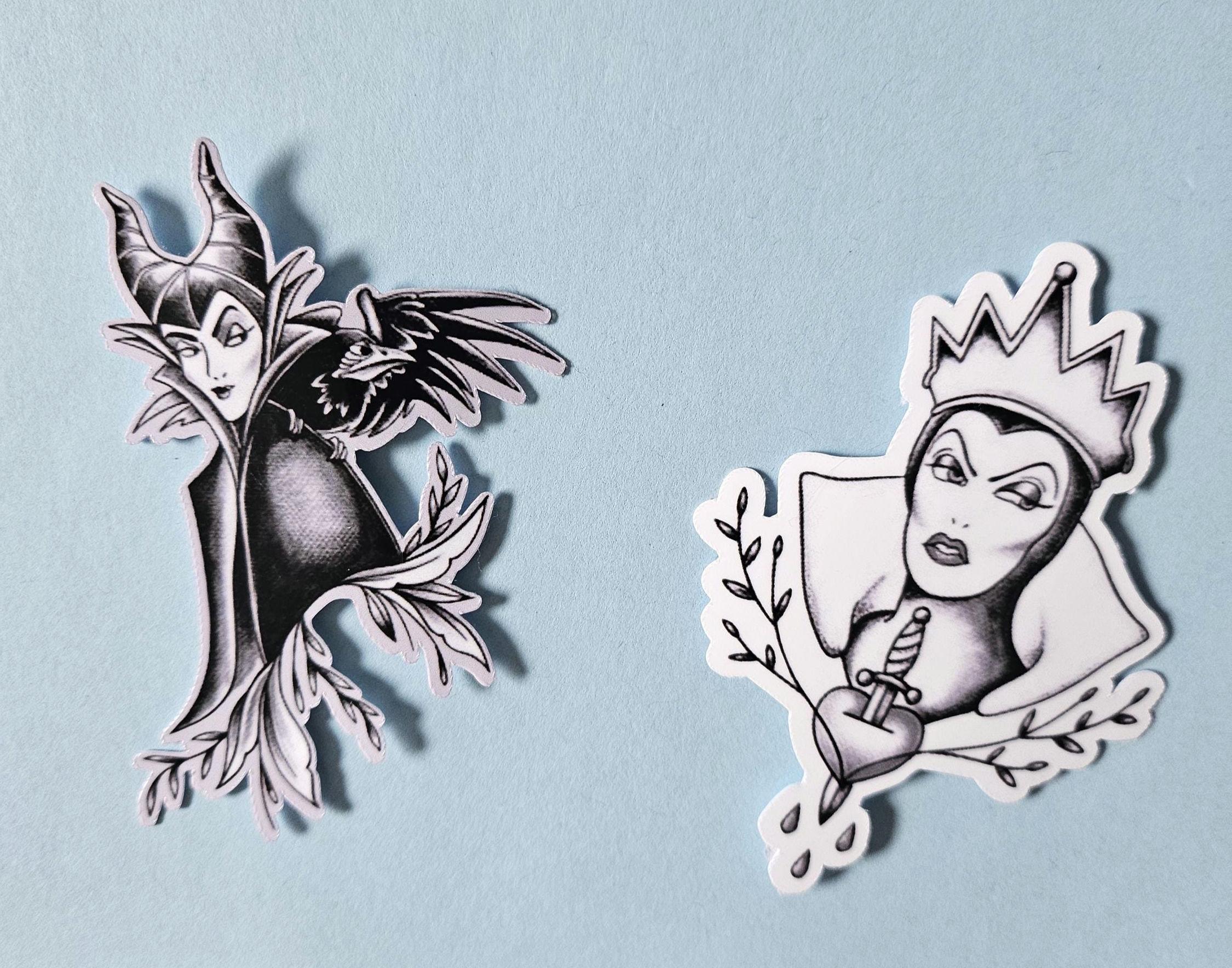 Evil Queen Sticker | Malificent Sticker |disney Villains Stickers - Etsy