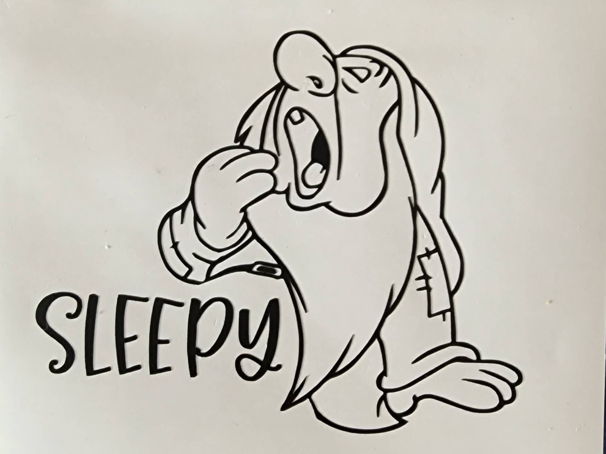 Sleepy Dwarf Decal / Seven Dwarfs Decal / Snow White Decal - Etsy
