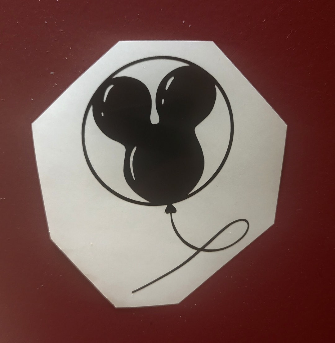 Mickey Head Balloon Decal | Mickey Mouse Balloon Decal | Disneyland ...