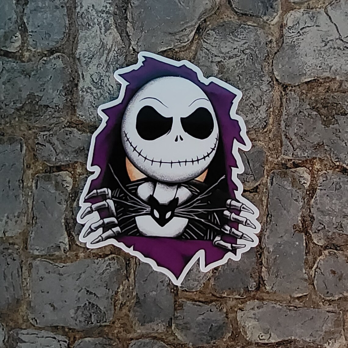 Jack Skellington Popping Out Sticker / Jack Skellington Sticker ...