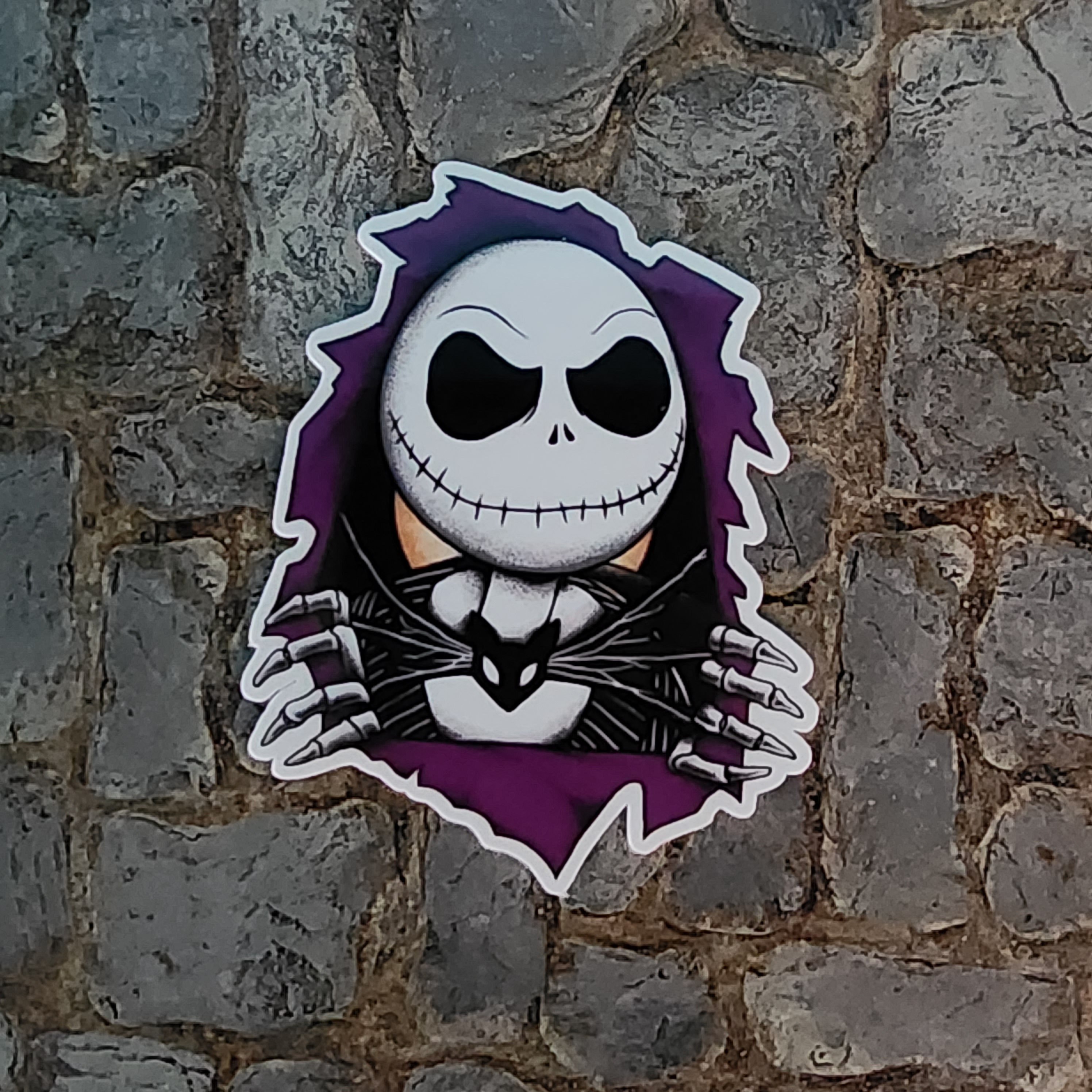 Jack Skellington Popping Out Sticker / Jack Skellington Sticker ...