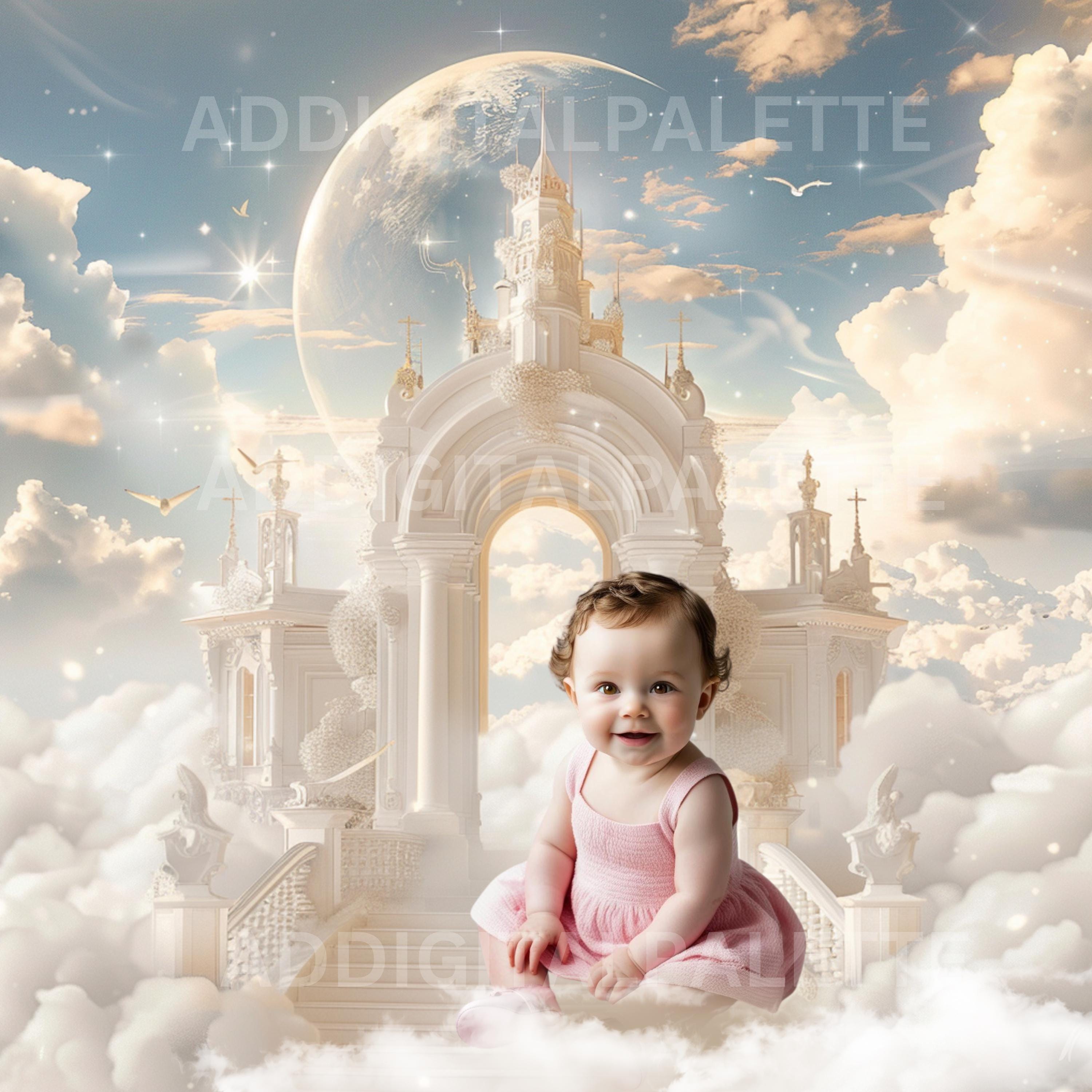 Heavenly Castle PNG Background, Castle Background, Memorial PNG ...