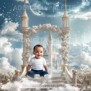 Heavenly Castle PNG Background, Castle Background, Memorial PNG ...