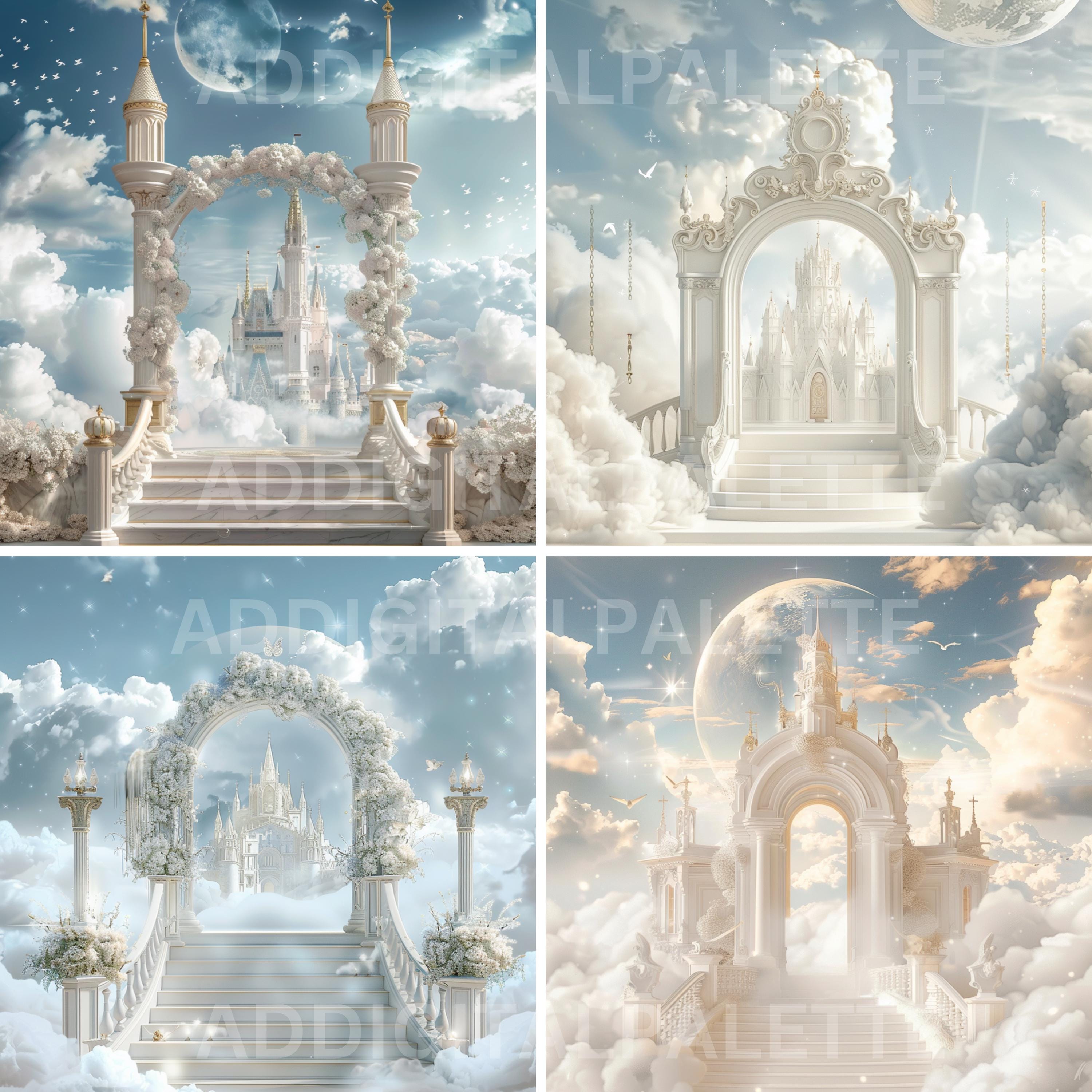 Heavenly Castle PNG Background, Castle Background, Memorial PNG ...