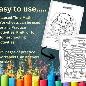 Elapsed Time Activity Worksheets III, Digital Download Activity ...