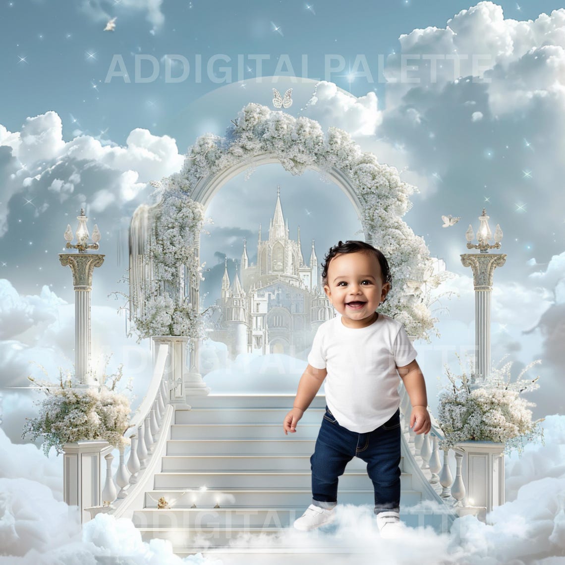 Heavenly Castle PNG Background, Castle Background, Memorial PNG ...
