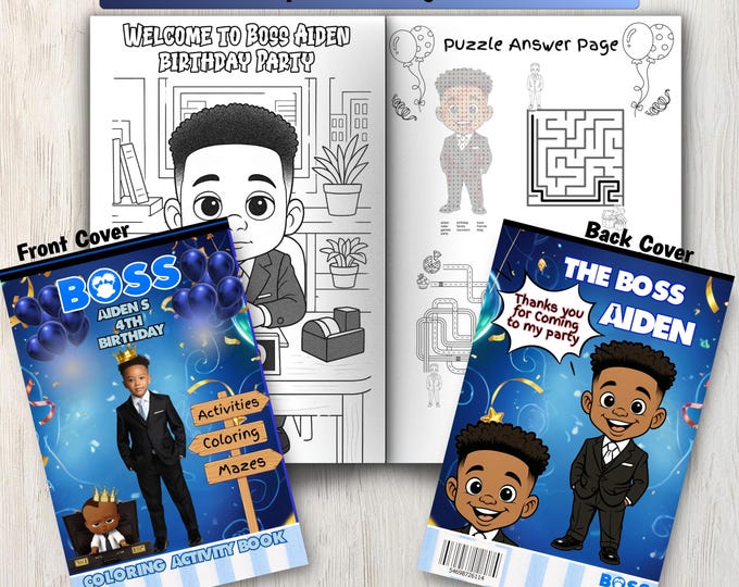 Boss Baby Girl Coloring Book | Personalized Coloring Books | Coloring ...