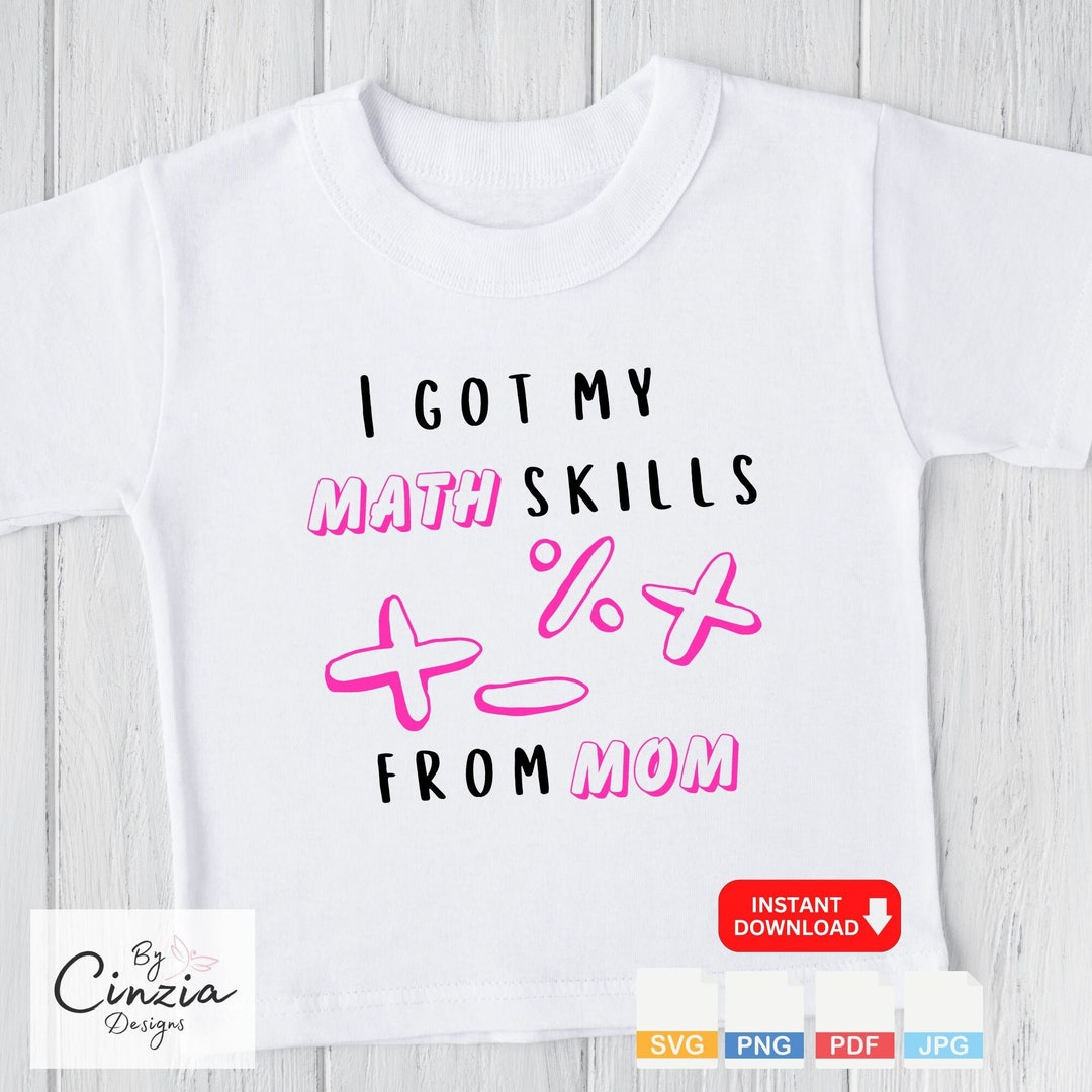 Math Svg for Kids School Subject Svg for Girl and Boy Math Genius Svg ...