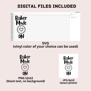 Bakers Svg Cutting Machine and Digital Files Png Jpg, Baker Mode on Svg ...