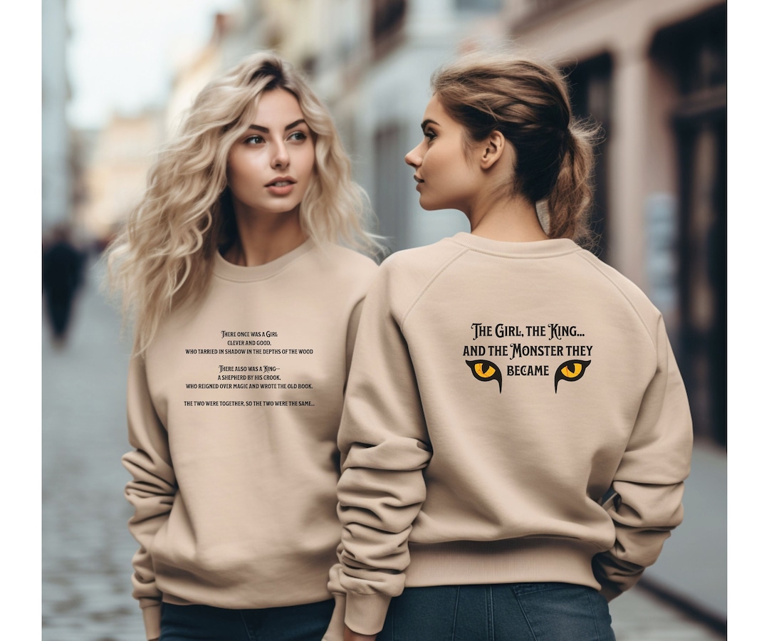 There Once Was a Girl One Dark Window 2-sided Sweatshirt, the Monster ...