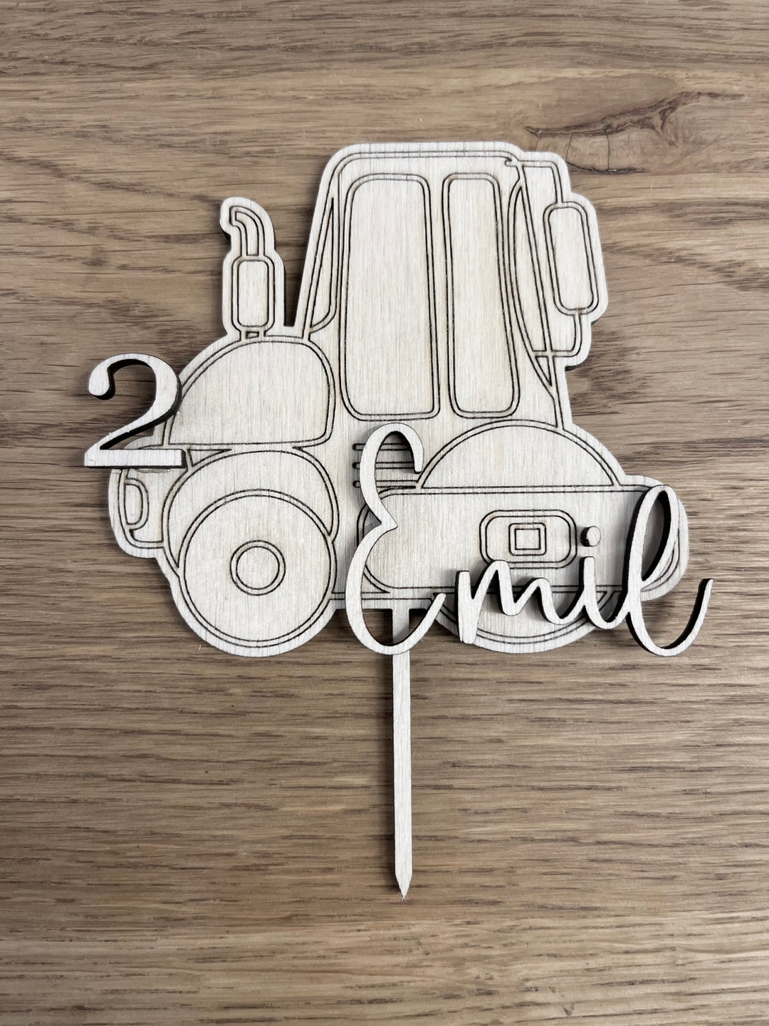 Cake Topper Tractor Caketopper Personalized Cake Topper Children Cake ...