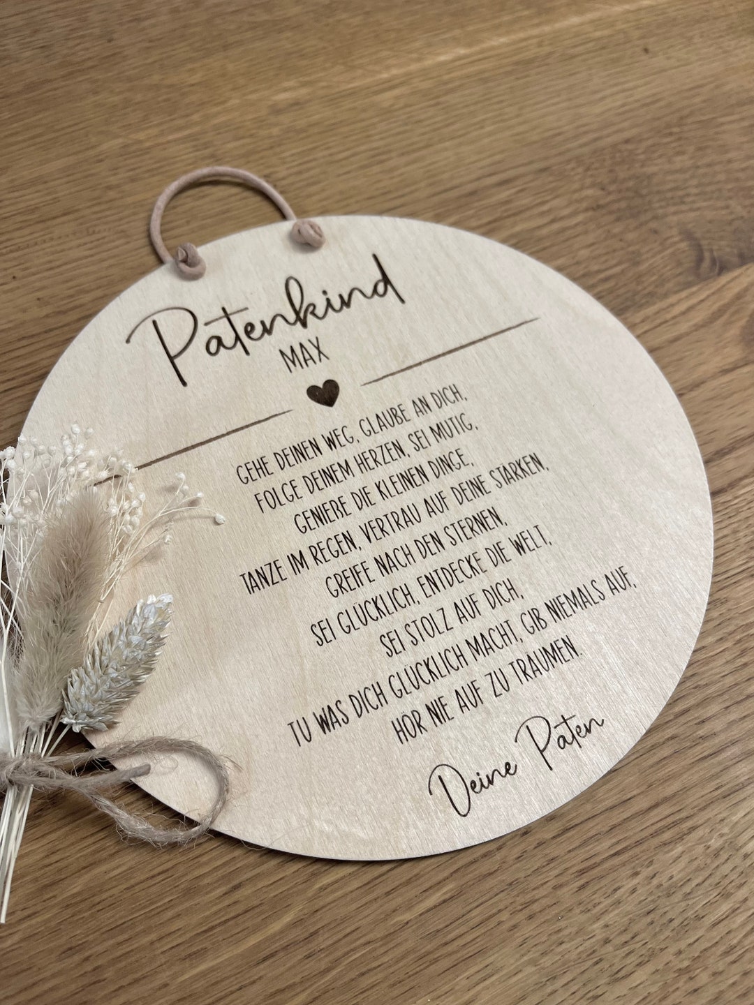 Personalized Plaque | Wooden Sign | Gift for Godchild | Baptism Gift ...