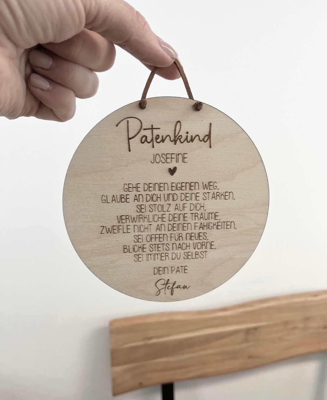 Personalized Plaque | Wooden Sign | Gift for Godchild | Christening ...