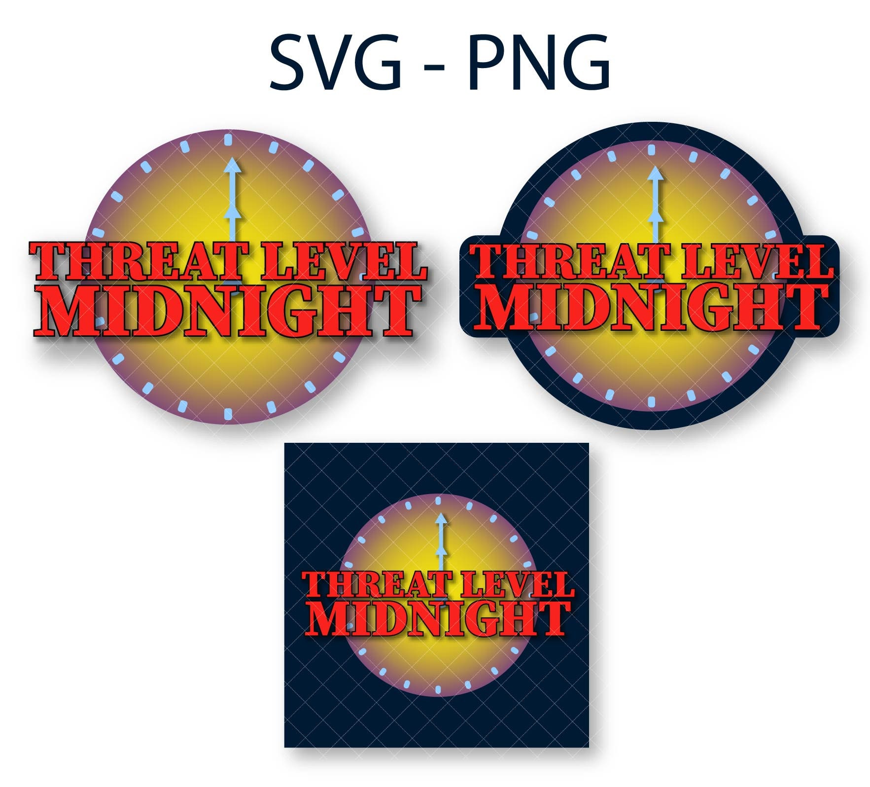 Threat Level Midnight SVG and PNG Logo Instant Download Michael Scarn ...
