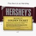Editable Golden Ticket Printable Template Willy Wonka Party Supplies ...