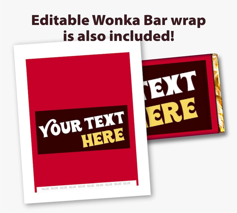 Editable Golden Ticket - Printable Template - Willy Wonka Party ...