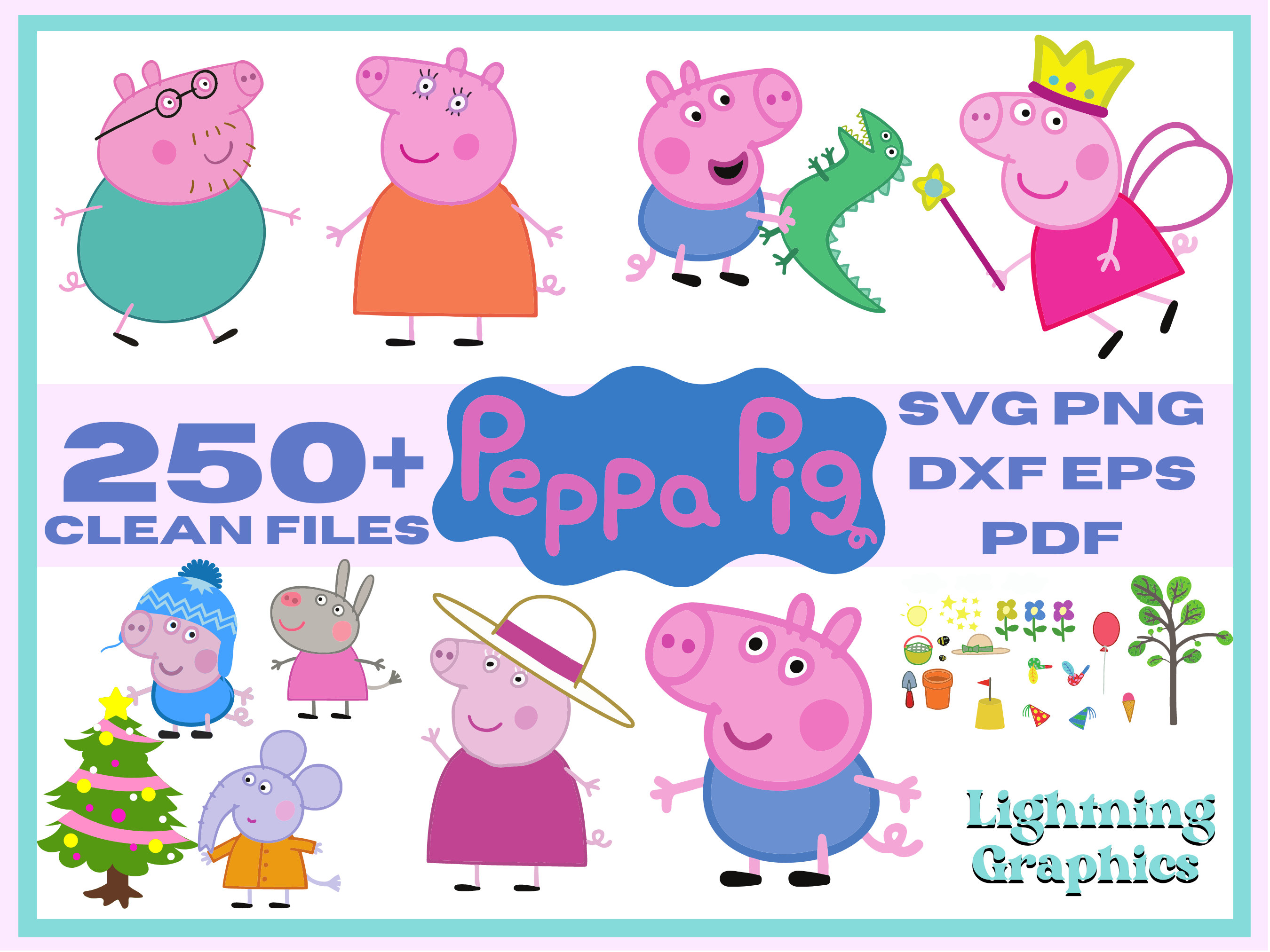 Peppa Pig English Fun Fair Clipart