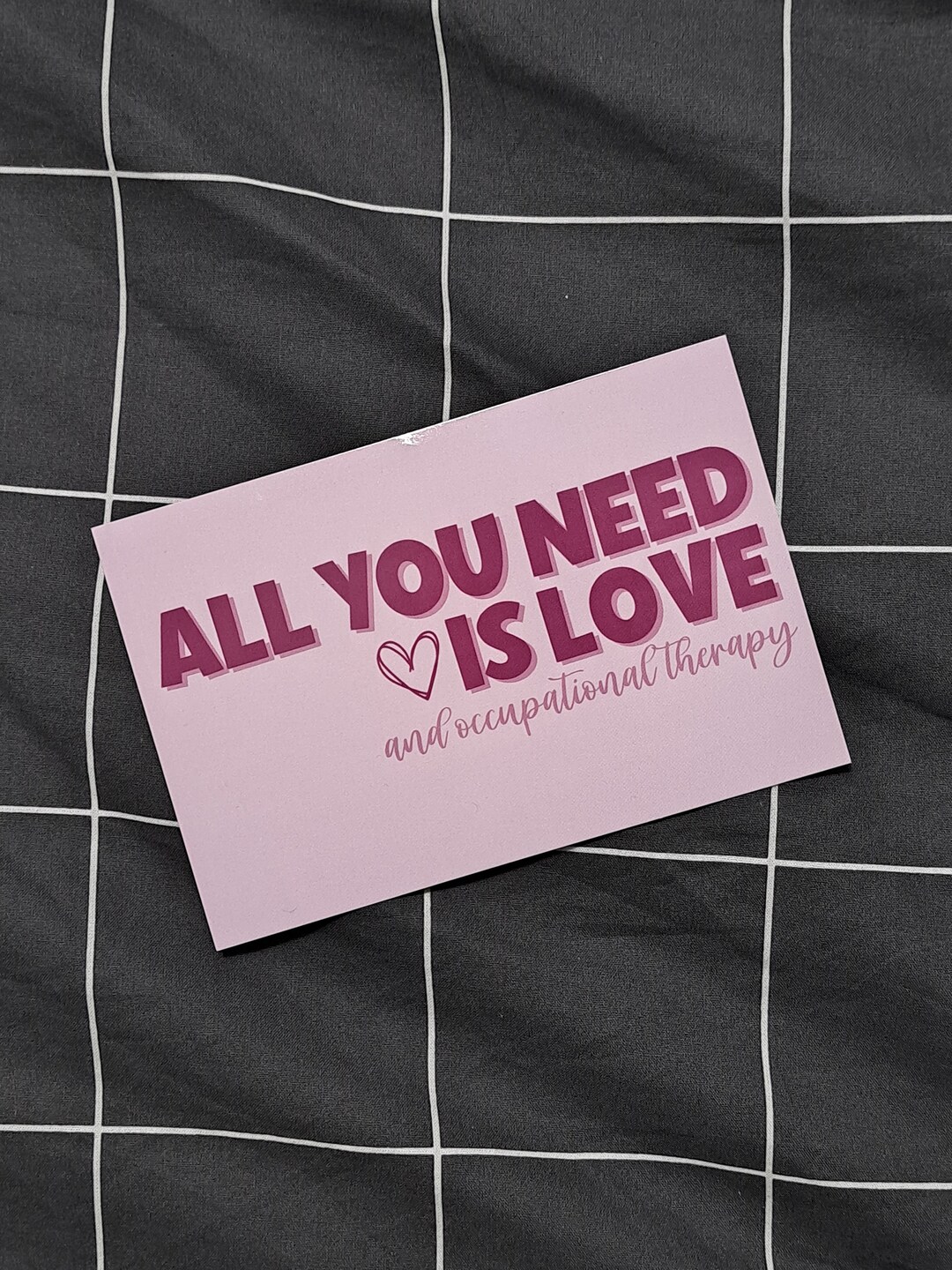 Occupational Therapy Valentine's Day Postcard, OT Valentine's Day Card ...