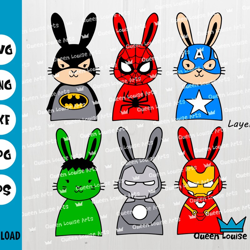 Easter Superheroes - Etsy