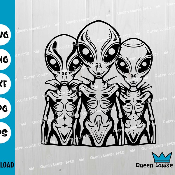 Alien Head Svg - Etsy