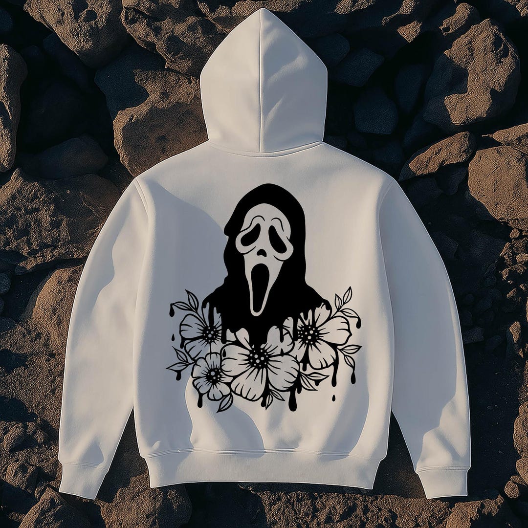 Ghostface Svg, Scream Mask With Flowers Svg Png Dxf Horror Ghost ...