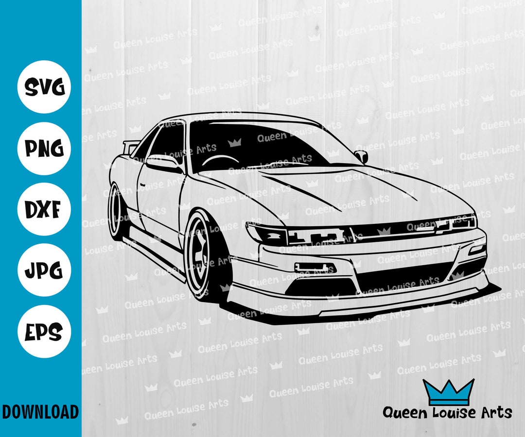 Silvia S15 SVG, JDM Png Dxf Eps Vector Graphics Sports Car,super Racing ...