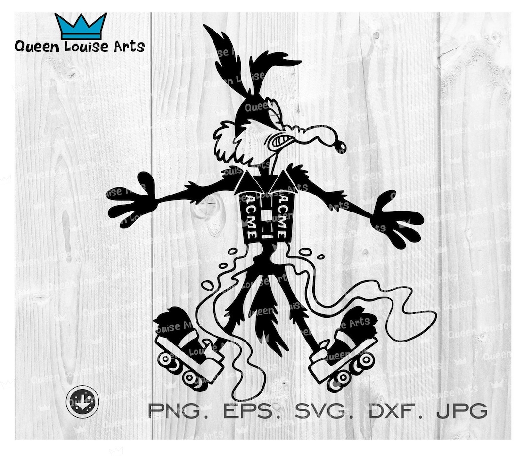 Wile E Coyote Svg, Coyote Wild Svg, Coyote Splat, Coyote Svg,funny ...