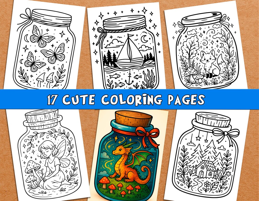 Coloring Pages, 17 Pdf, Cute Animal Fairy Scenes, Magic Forest,fantasy ...