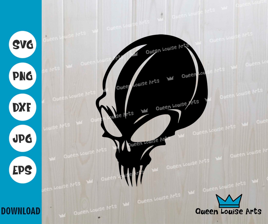 Alien Skull SVG,UFO Svg,"monster Head" Extraterrestrial SVG Cricut Cut ...