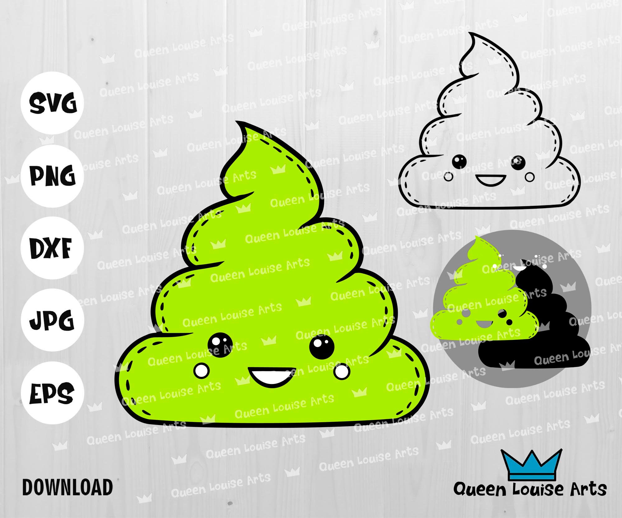 Poop svg, Green Poop png, Poop Emoji Svg, Poop Descarga instantánea SVG ...